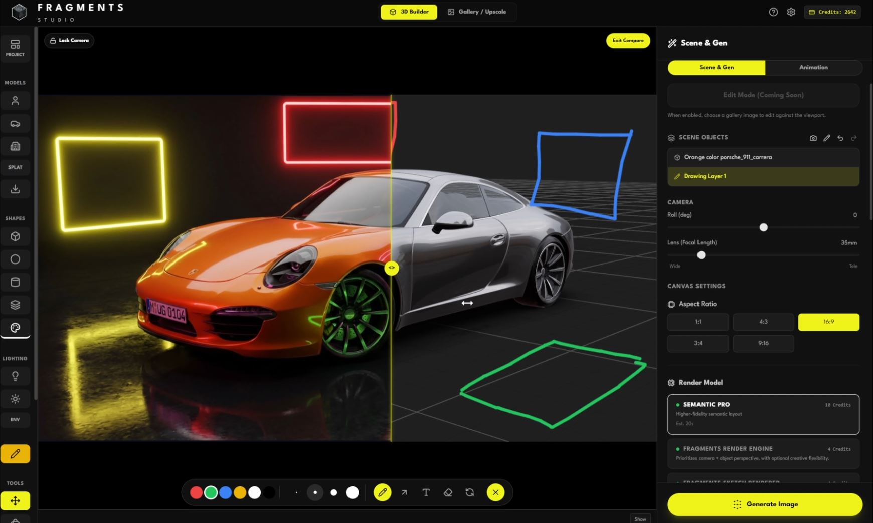Fragments Studio | 3D Native AI Render and Animation Generation Platform
